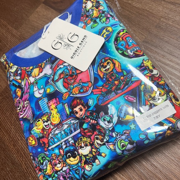 Giggle Gang Boutique | Pajamas | Giggle Gang Paw Patrol Terry Top ...